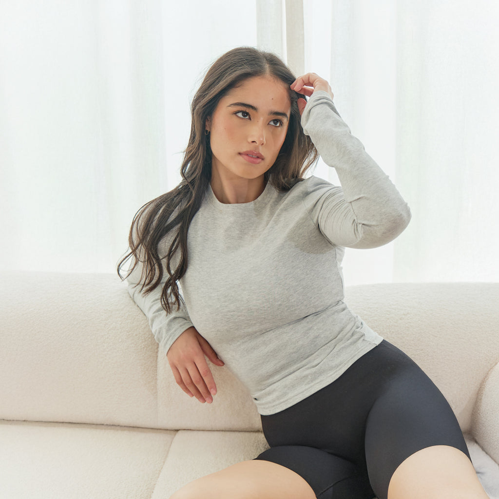 Seamless Long Sleeve Cotton Jersey T-Shirt – Herah